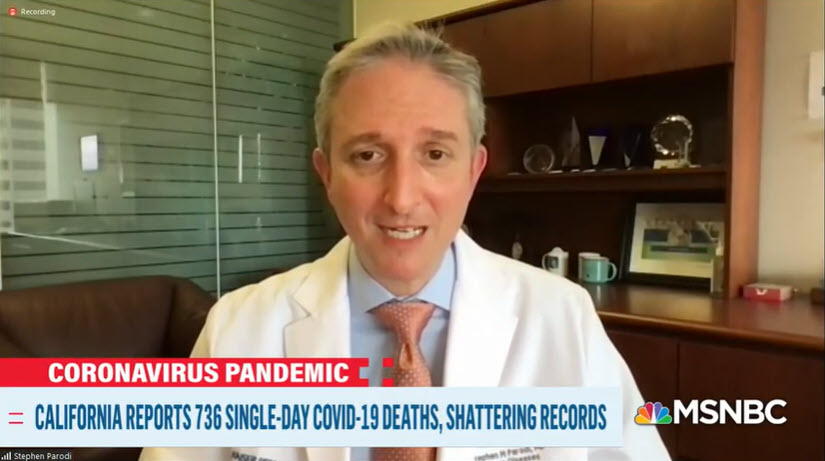 Stephen Parodi, MD, speaks with MSNBC about the urgency of increasing ...